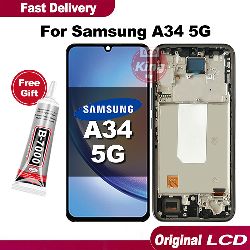 Jual LCD FOR Samsung A34 5G COD TOUCHSCREEN Fullset Meningkatkan ...