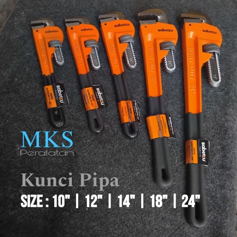 Jual SABETZU | Kunci Pipa 10" | 12" | 14" | 18" | 24" | Wrench Pipe ...