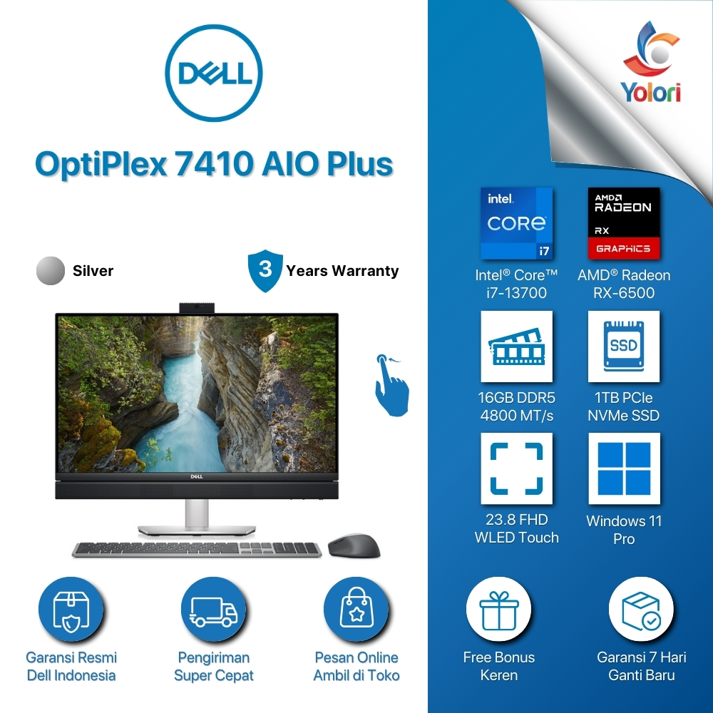 Jual Dell Optiplex 7410 AIO Plus i7-13700 16GB 1TB AMD RX 6500 WIN 11 ...