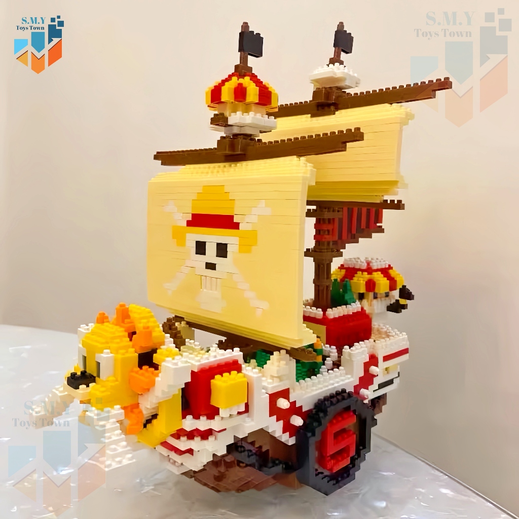 Jual SMY Toystown Thousand Sunny Ship One Piece Nano Block Big Bricks ...
