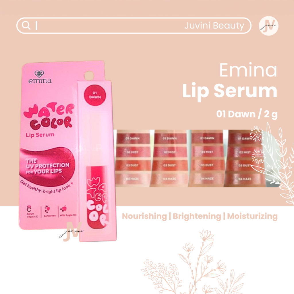 Jual Emina Water Color Lip Serum 01 Dawn 2g | Shopee Indonesia