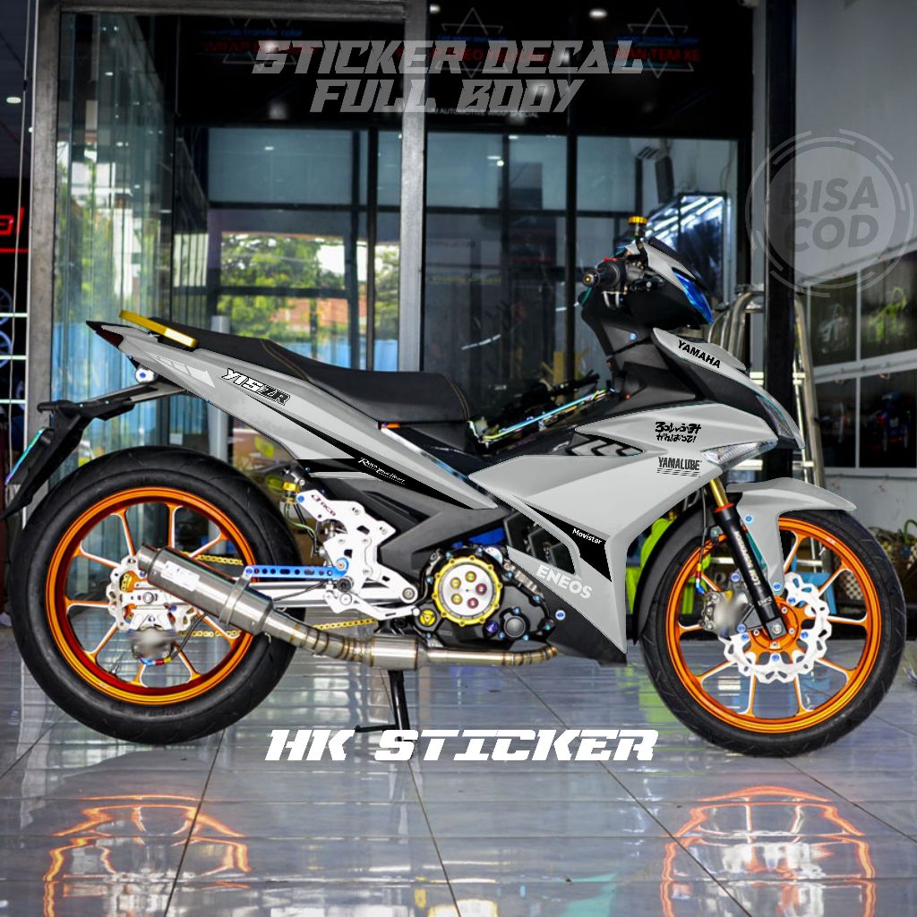 Jual sticker decak mx king 150 motif simple sticker variasi motor mx ...