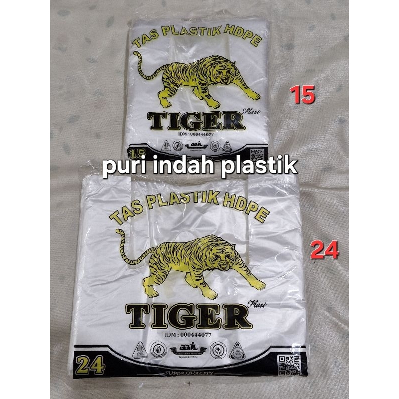 Jual PLASTIK TIGER BENING UKURAN 15 & 24 (ISI LEBIH BANYAK) | Shopee ...