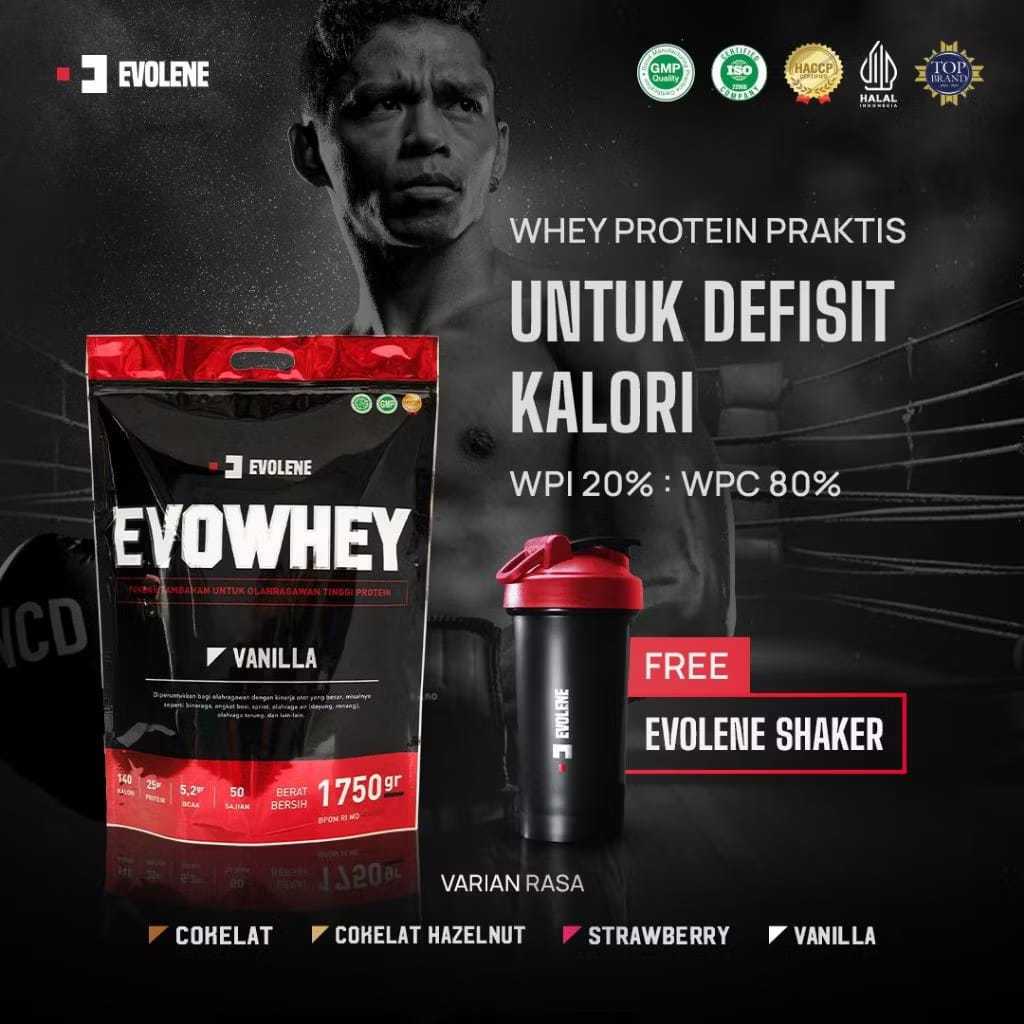 Jual EVOLENE Whey protein 50 Sachet 1750 Gram - EVOWHEY Susu Protein ...