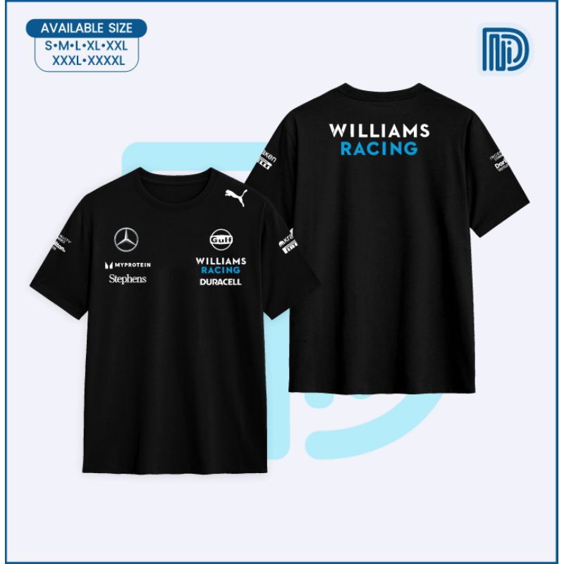 Jual Tshirt Kaos Formula 1 F1 Williams Racing Kaos Fans Team Williams ...