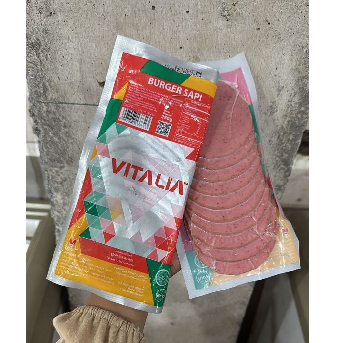 Jual VITALIA Ham Burger Sapi ( isian Roti Burger ) | Shopee Indonesia