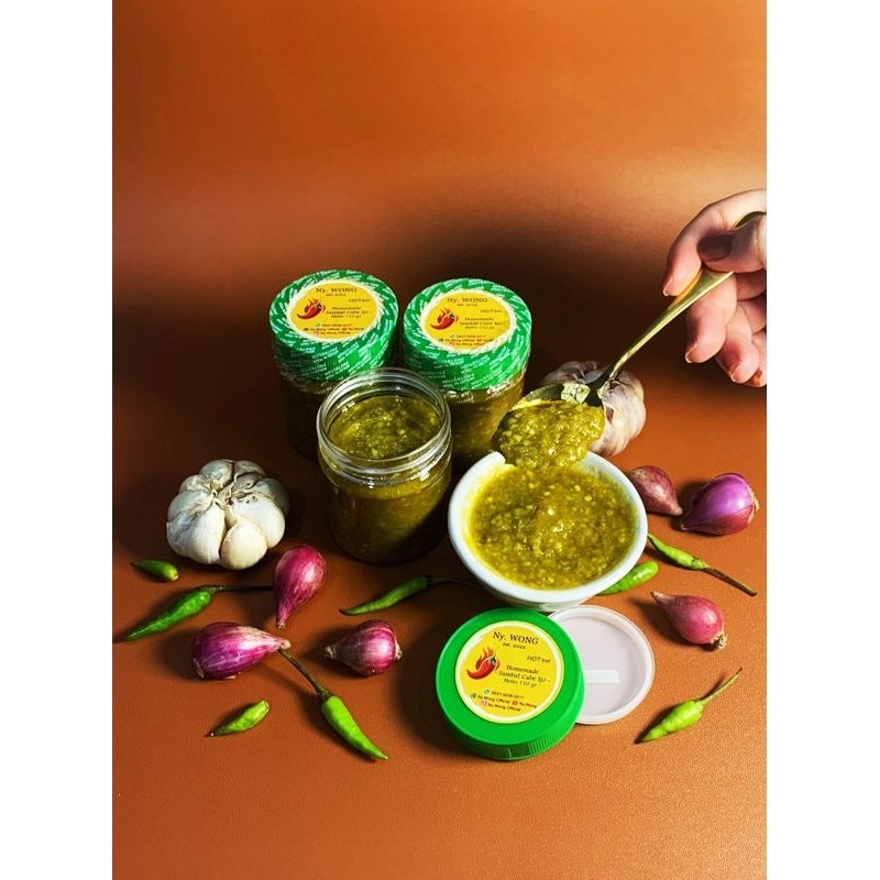 Jual Sambal Cabe Ijo Ny.Wong - Level Hot ( Pedas Cabai - Cabe Hijau ...