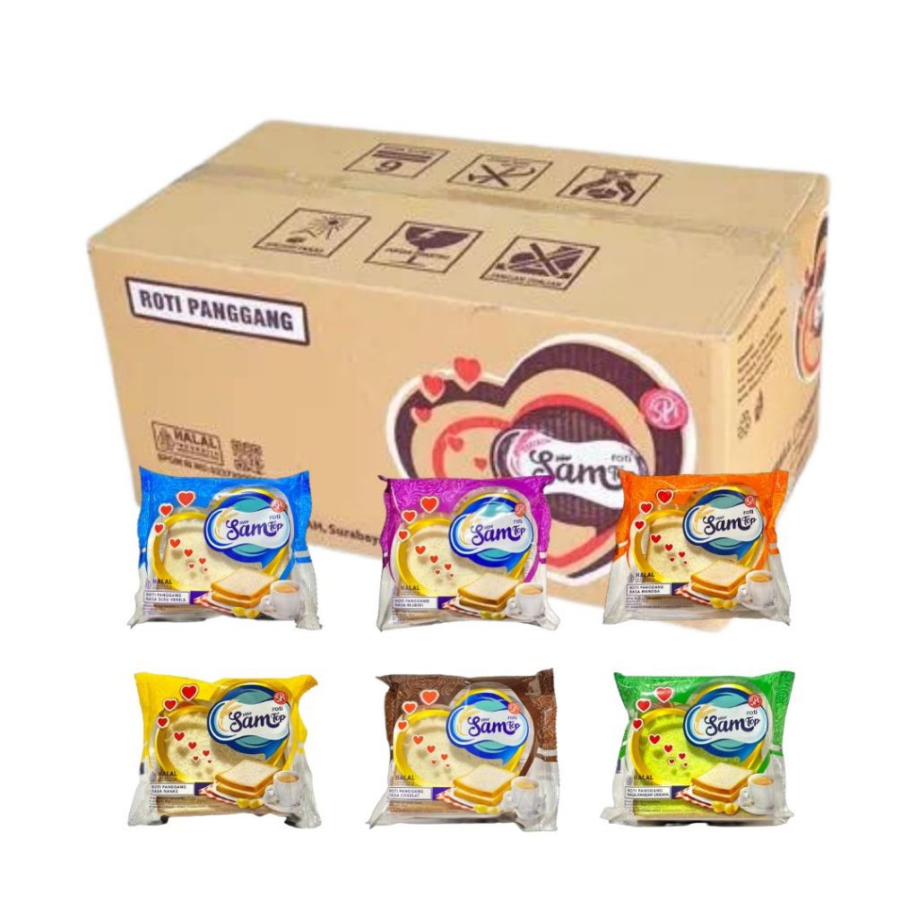 Jual Sam Top Roti Panggang berat 65 g / Dus isi 60 Pcs | Shopee Indonesia