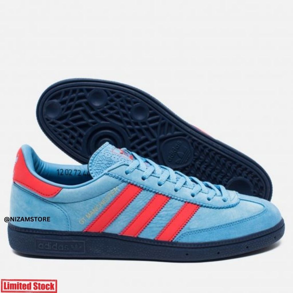 Jual sneakers pria Adidas Spzl GT Manchester Light Blue Red | Shopee ...