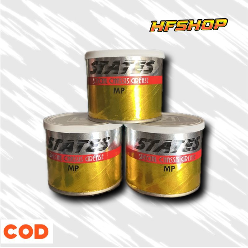Jual Grease pelumas gemuk atau gommo STATES 250gr 454gr | Shopee Indonesia