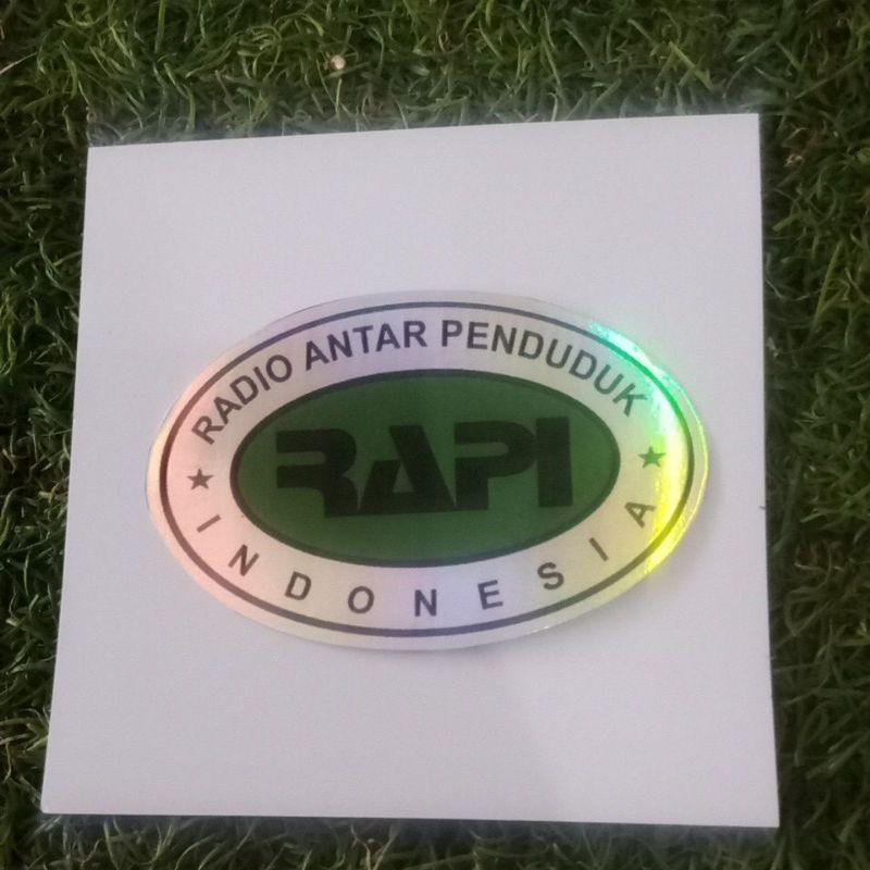 Jual stiker RAPI/RADIO ANTAR PENDUDUK/stiker hologram | Shopee Indonesia