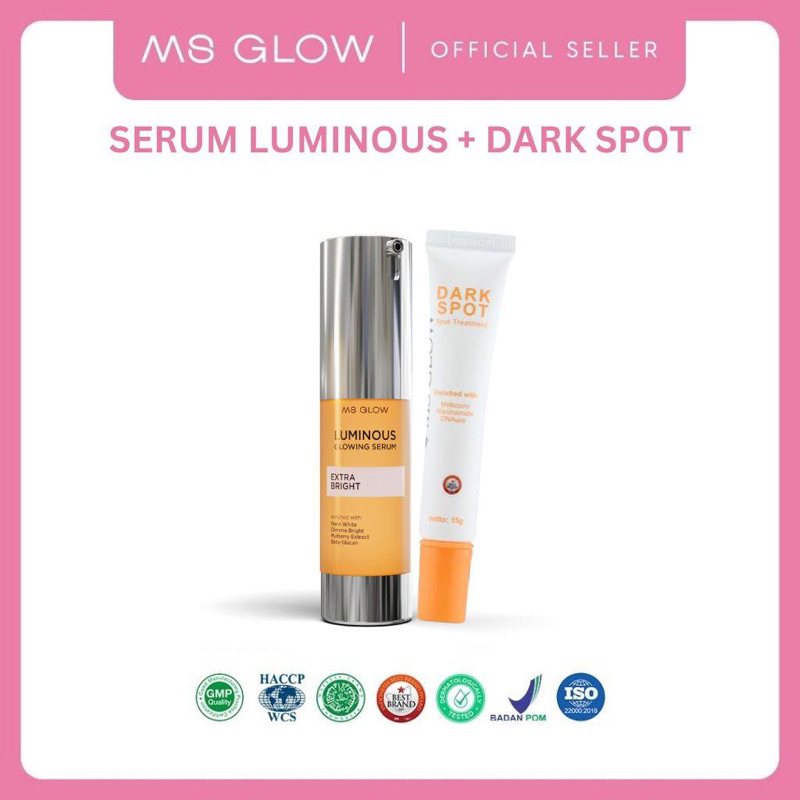 Jual MSGLOW -LUMINOUS GLOWING SERUM (FREE DARKSPOT) | Shopee Indonesia