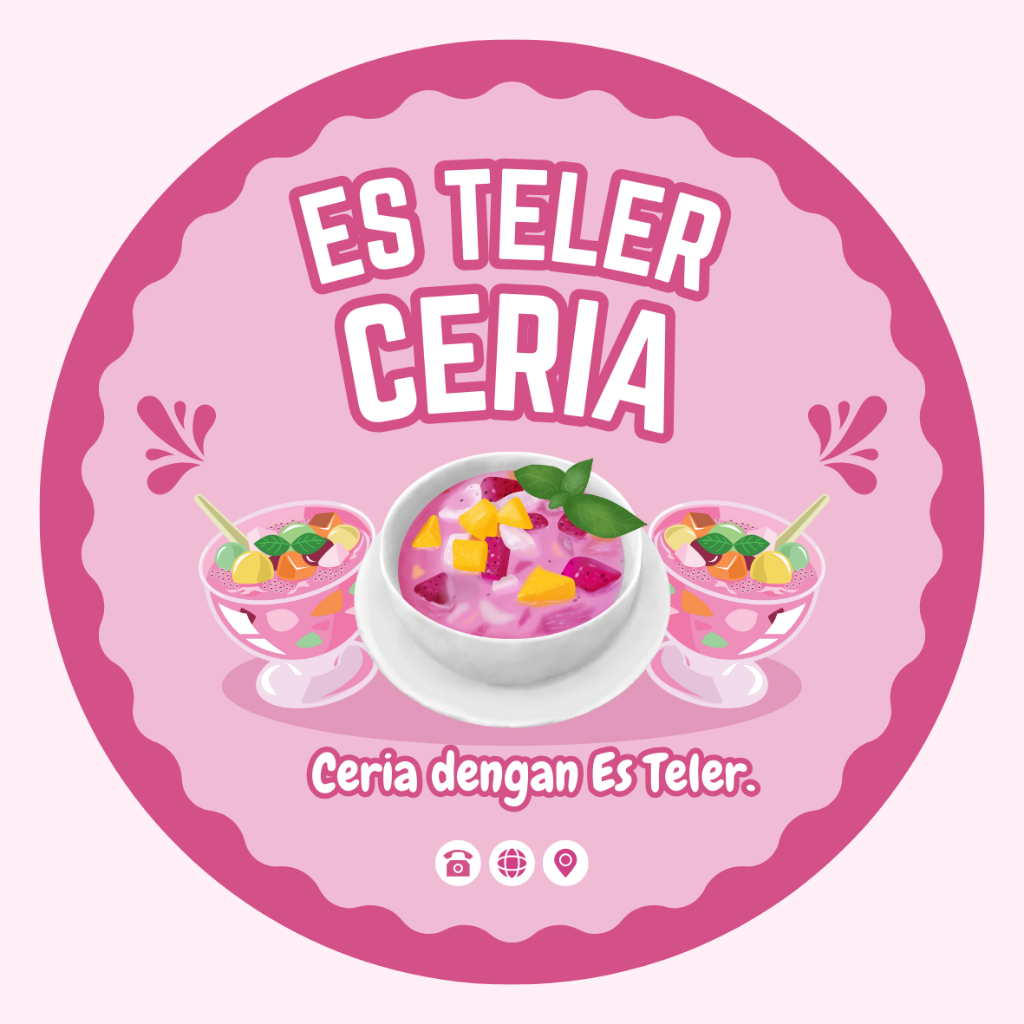 Jual Stiker Transfaran Es Teler Sticker Cromo Es Teler stiker Es Teler ...