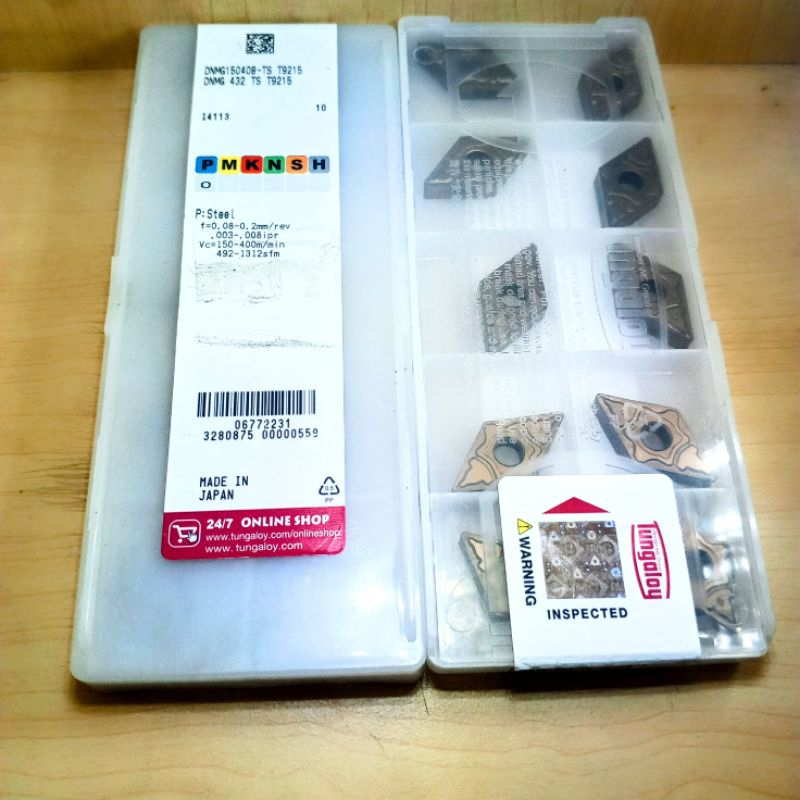 Jual Insert DNMG150408-TS T9215 TUNGALOY Original Insert Bubut DNMG ...