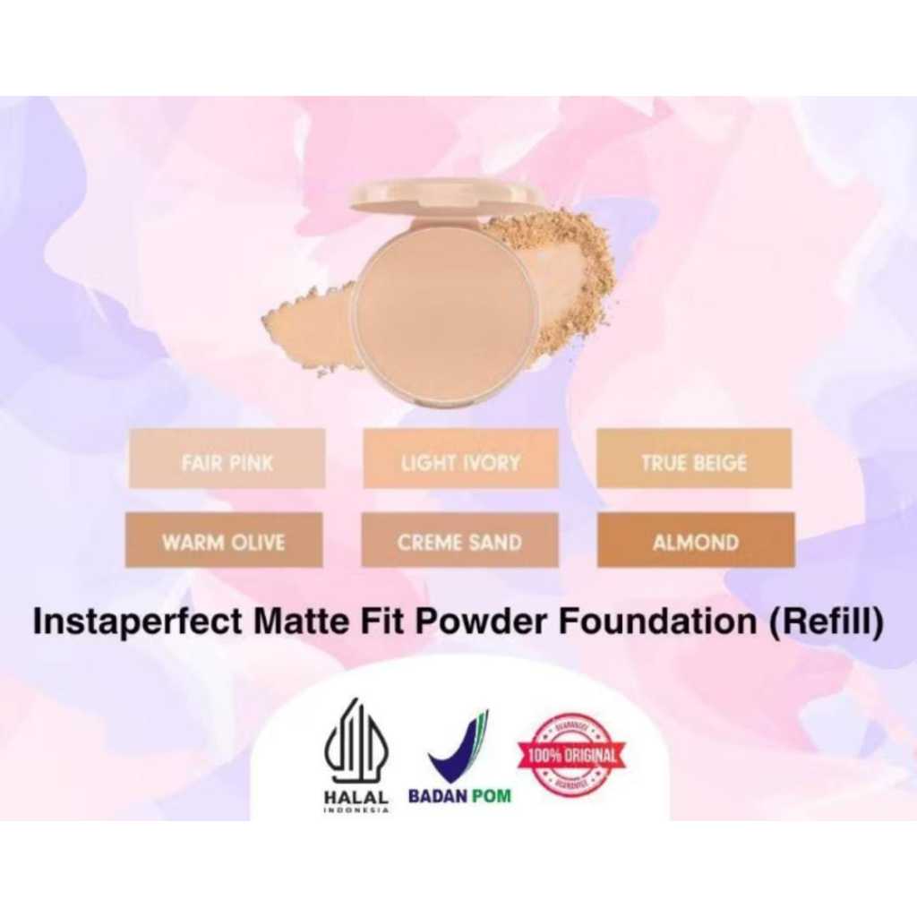 Jual Instaperfect matte fit powder foundation (REFIL) | Shopee Indonesia