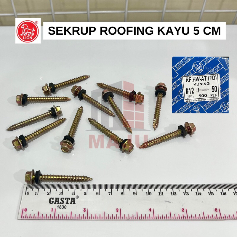 Jual Sekrup Roofing Kayu 5 cm 6 cm 7 cm / Baut Roofing Kayu / Baut Ulir ...