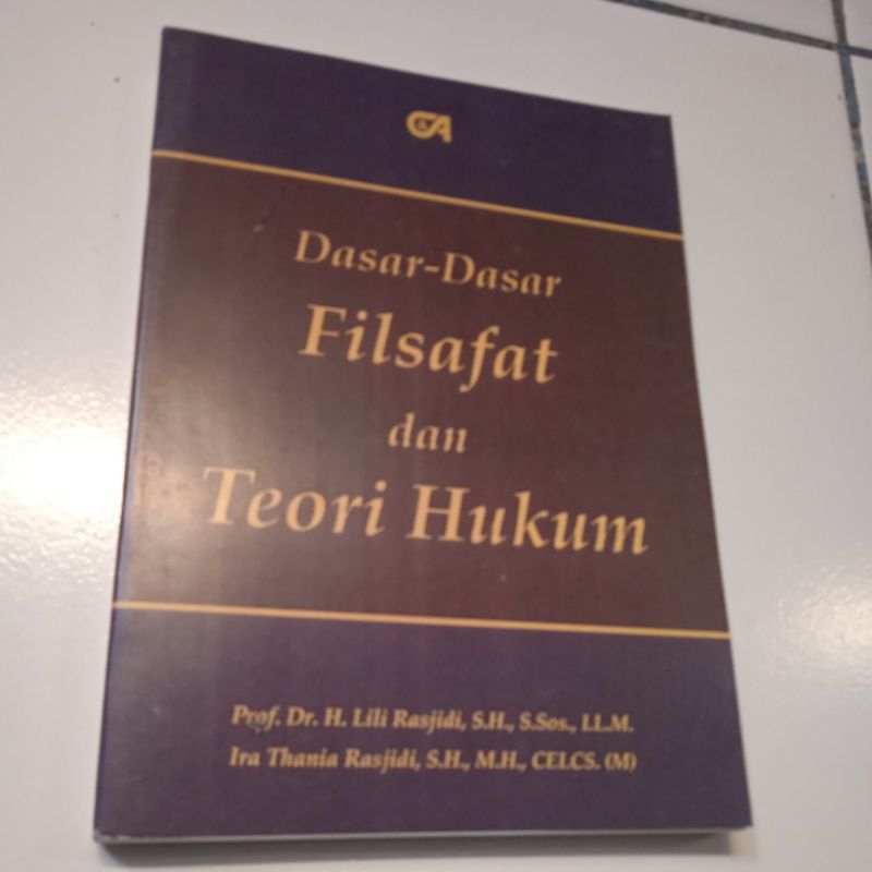 Jual Buku dasar-dasar Filsafat Dan teori hukum By Lili Rasjidi SH | Shopee Indonesia