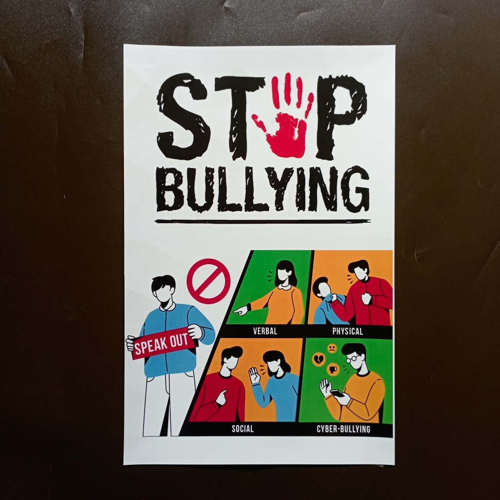 Jual Stiker STOP Bullying | Speak Out | Verbal Social Phisical ...