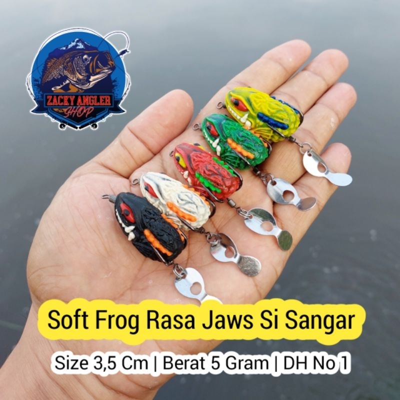 Jual Soft Frog Rasa Jaws Si Sangar 3,5 Cm Lure Umpan Casting Gabus Berisik | Shopee Indonesia