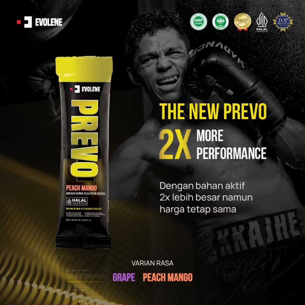 Jual EVOLENE New Formula Prevo 1 Sachet - Pre workout - Energy Drink ...