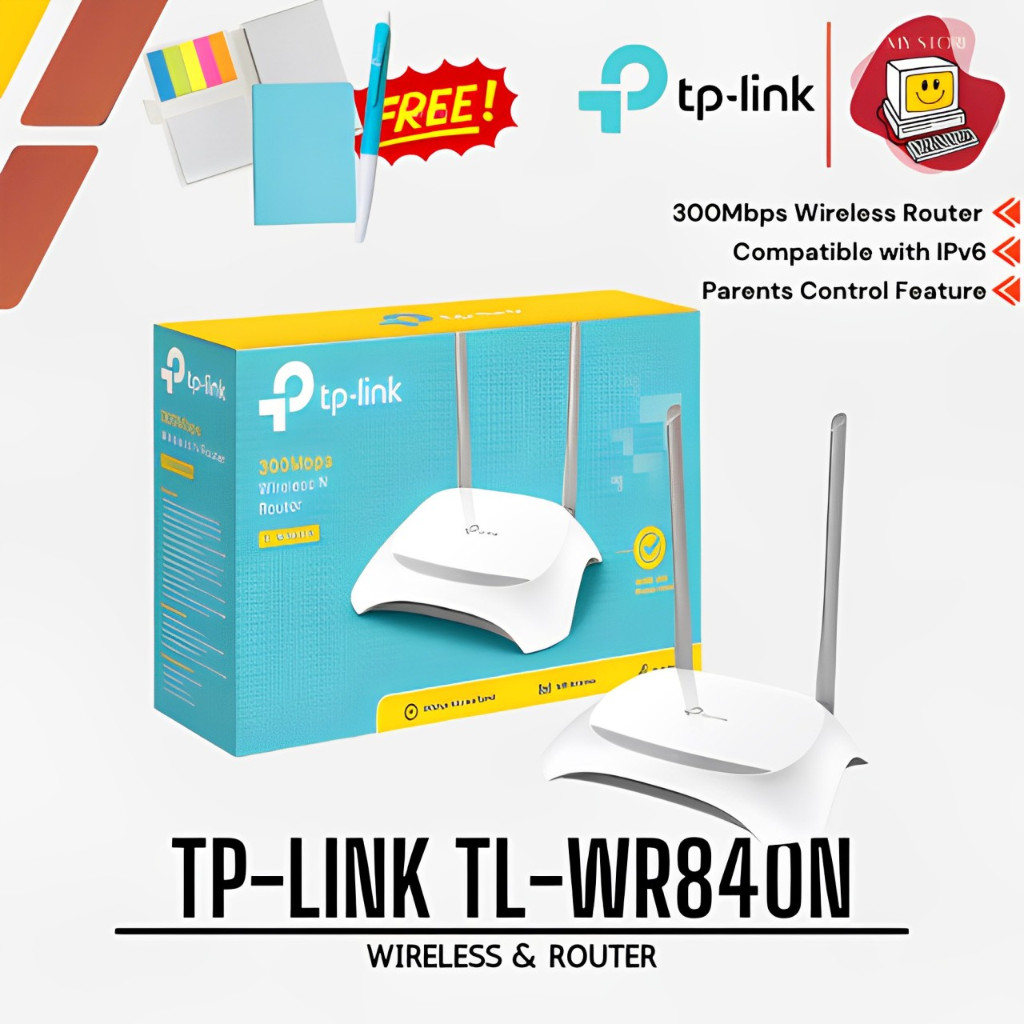 Jual TP-Link TL-WR840N 300Mbps Wireless N Router - WIFI Router 2 Antena ...