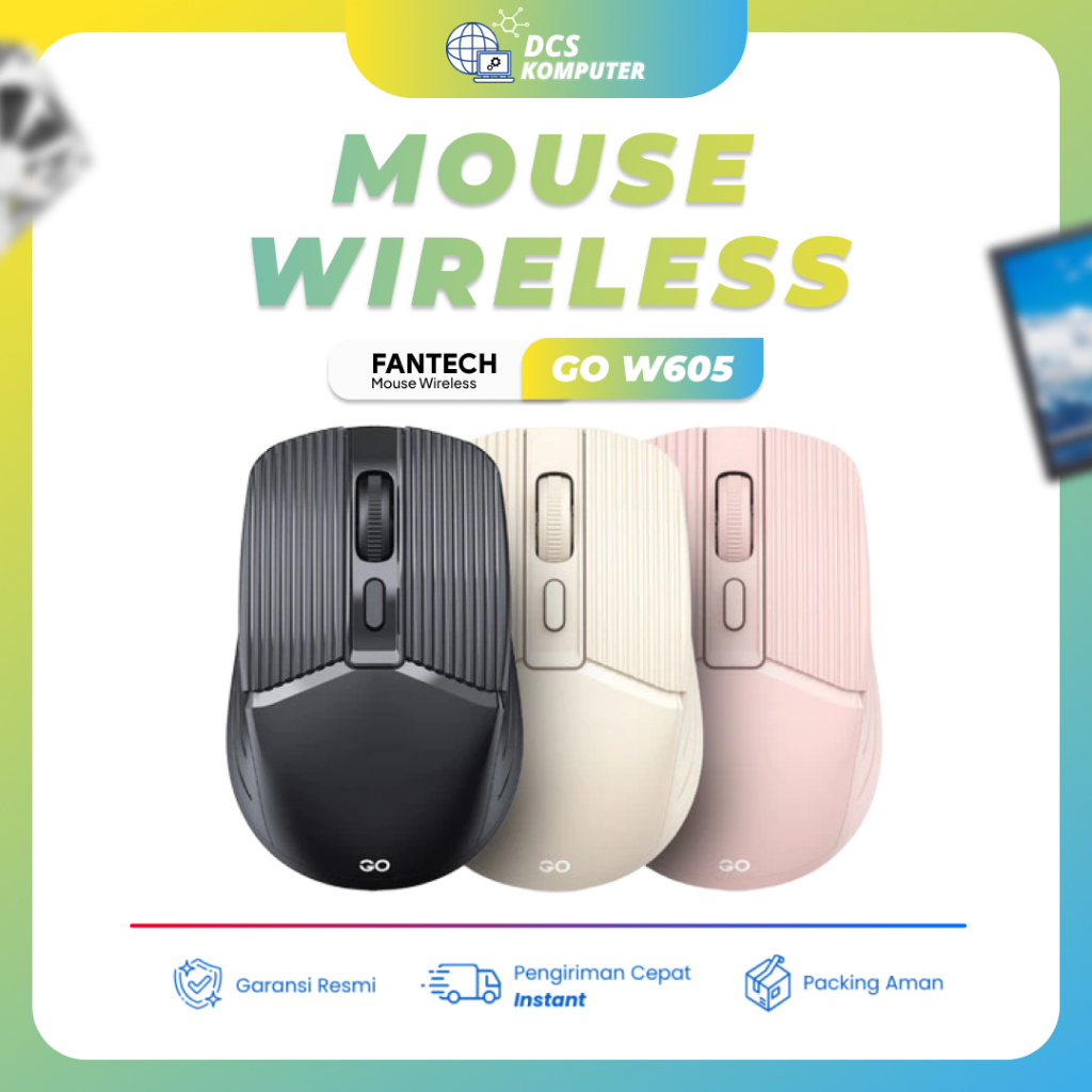 Jual FANTECH GO W605 Mouse Wireless Office 2.4Ghz Mouse Kantor | Shopee Indonesia