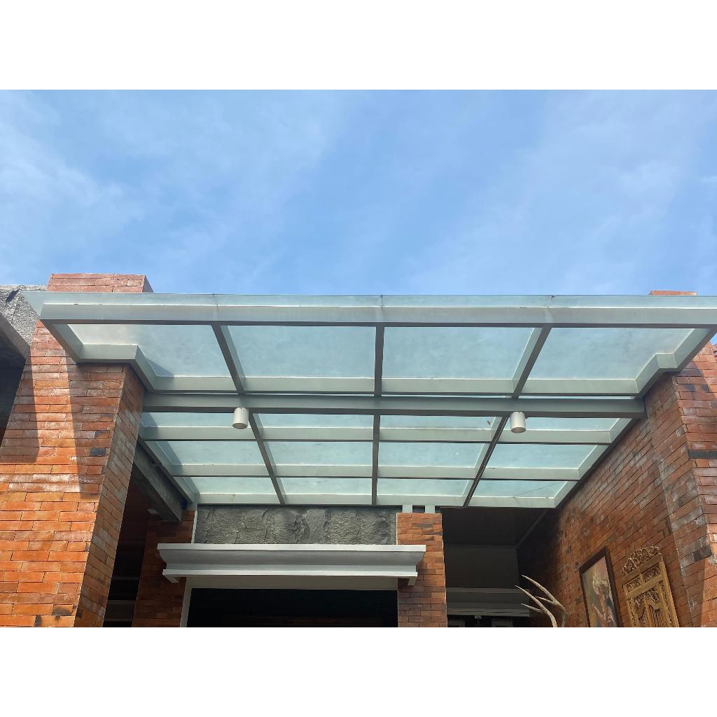 Jual Kanopi kaca sandblast kaca buram tempered estetik | Shopee Indonesia