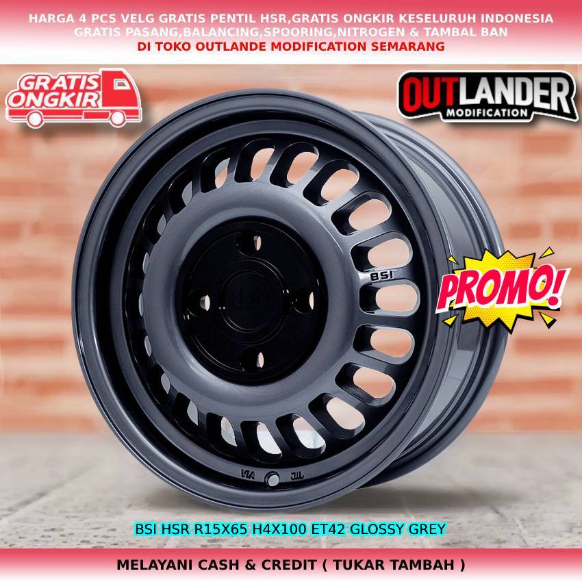 Jual velg resing model kaleng ring 15 pcd 4x100 brio agya ayla jazz ...