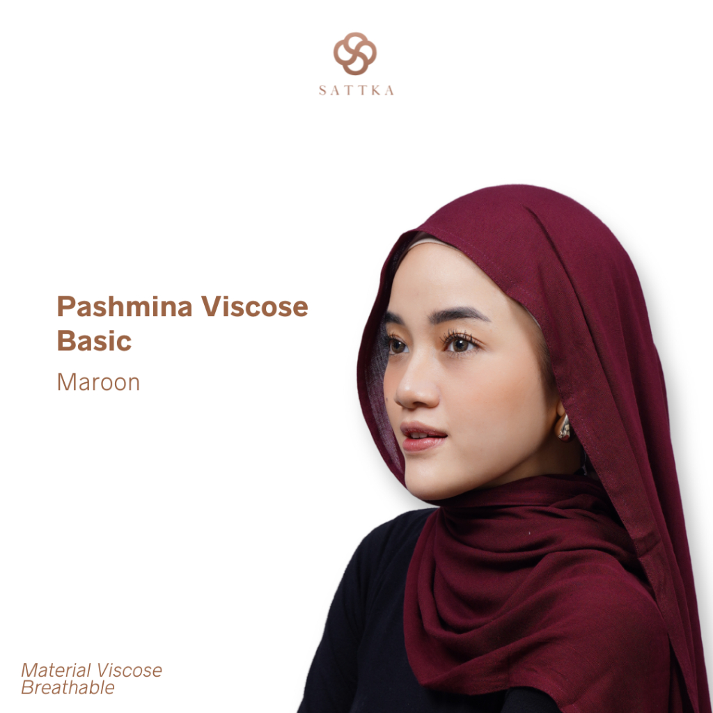 Jual Pashmina Viscose Basic Airflow Sattka Basic | Shopee Indonesia