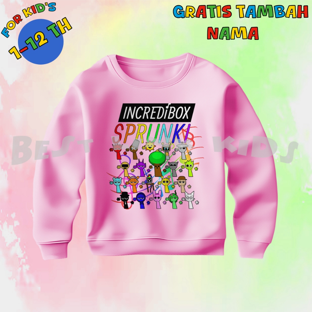 Jual Sweater Anak Costum Sprunki Karakter Crewneck Anak Sprunki ...
