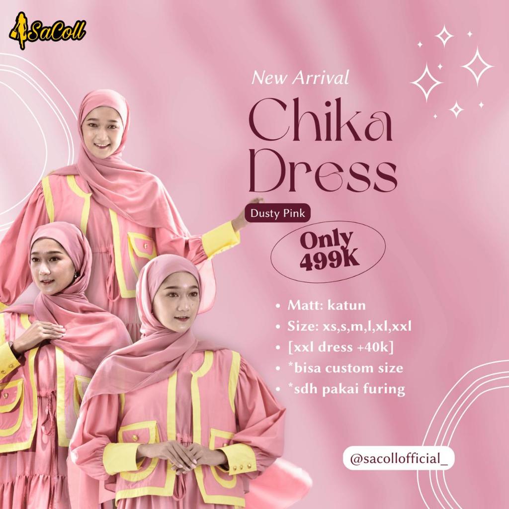 Jual Sacoll Chika Dress modern dengan Model yang lucu dan Menarik ...