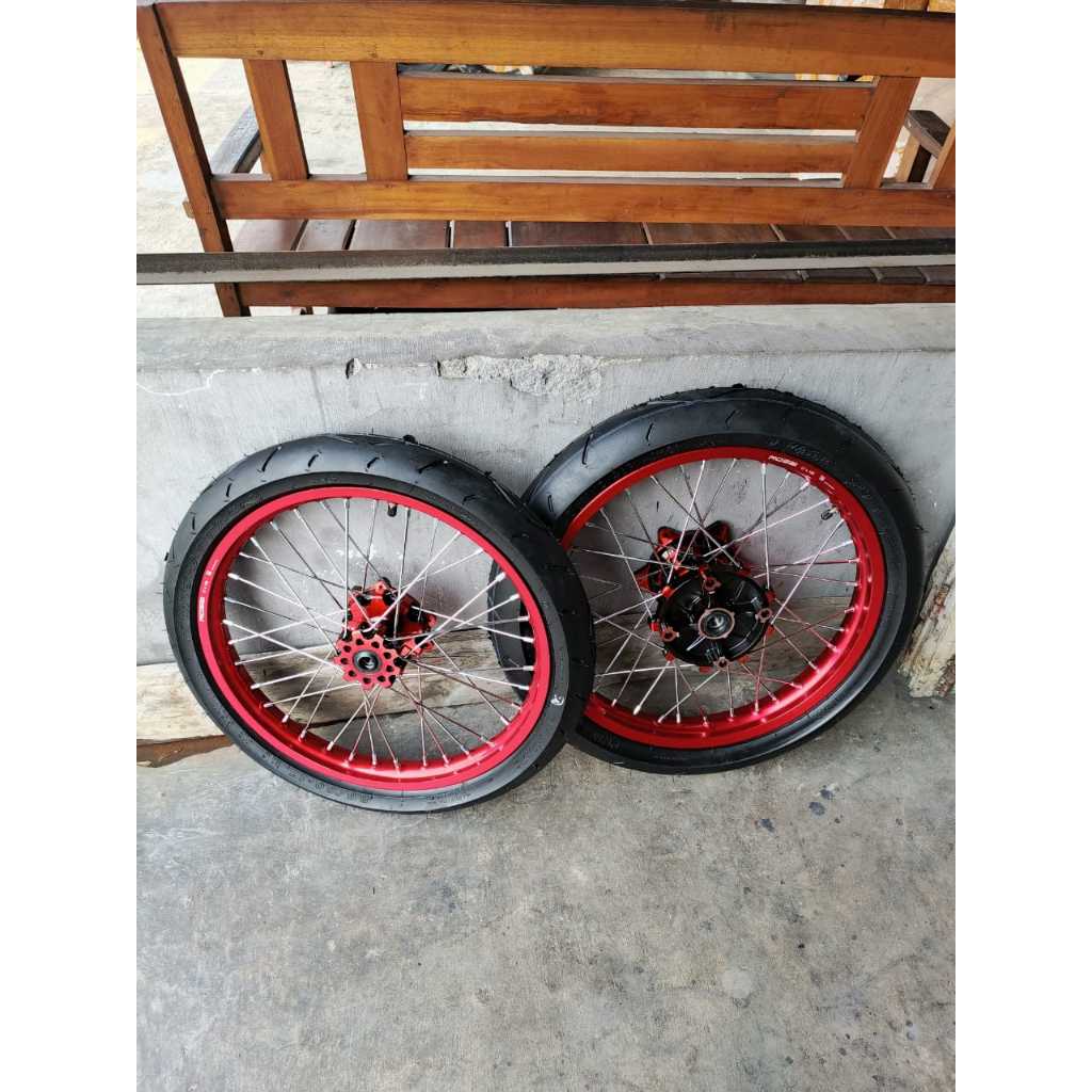 Jual Velg set CRF Surex Ring 17 Wheelset Semi Cacing CRF Ukur 140/160 ...