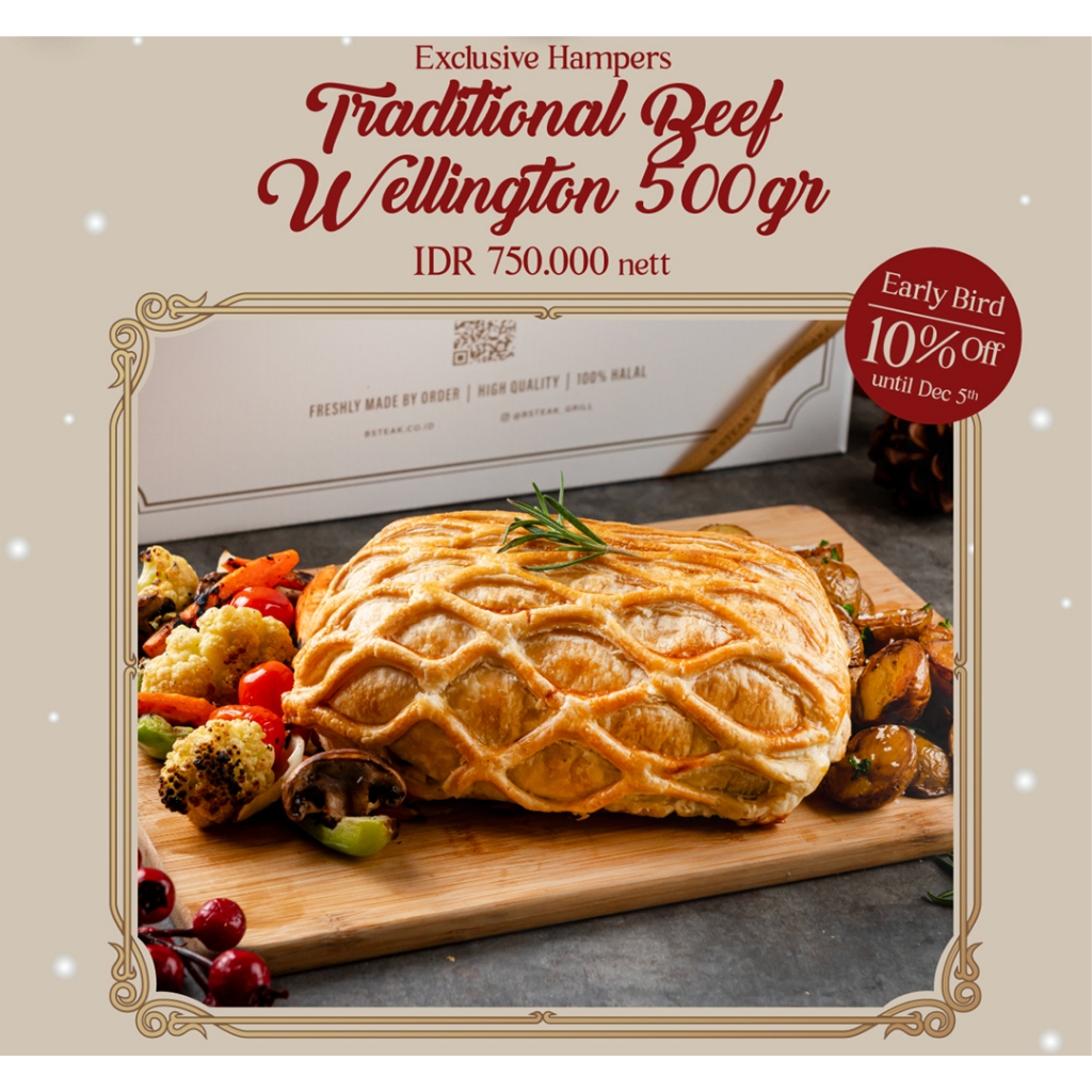 Jual Exclusive Hampers - Beef Wellington 500 gr | Shopee Indonesia