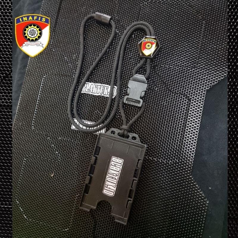 Jual Lanyard tactical holder id card Slide exagonal logo INAFIS ...