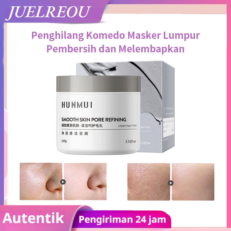 Jual JUELREOU Masker lumpur pembersih penghilang komedo ⚡COD+Pengiriman ...