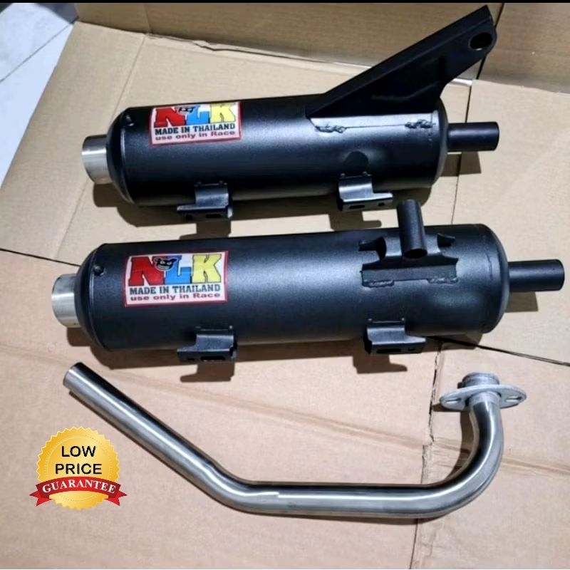 Jual NLK Motorcycle Power Pipe 28mm Exhaust Pipe 1set Muffler for Click ...