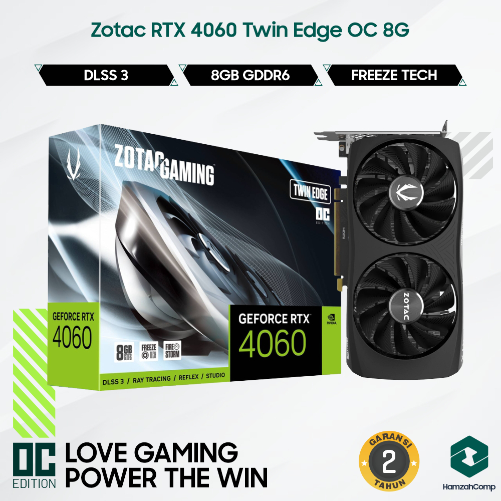 Jual VGA ZOTAC RTX 4060 8GB Twin Edge OC GDDR6 | Shopee Indonesia