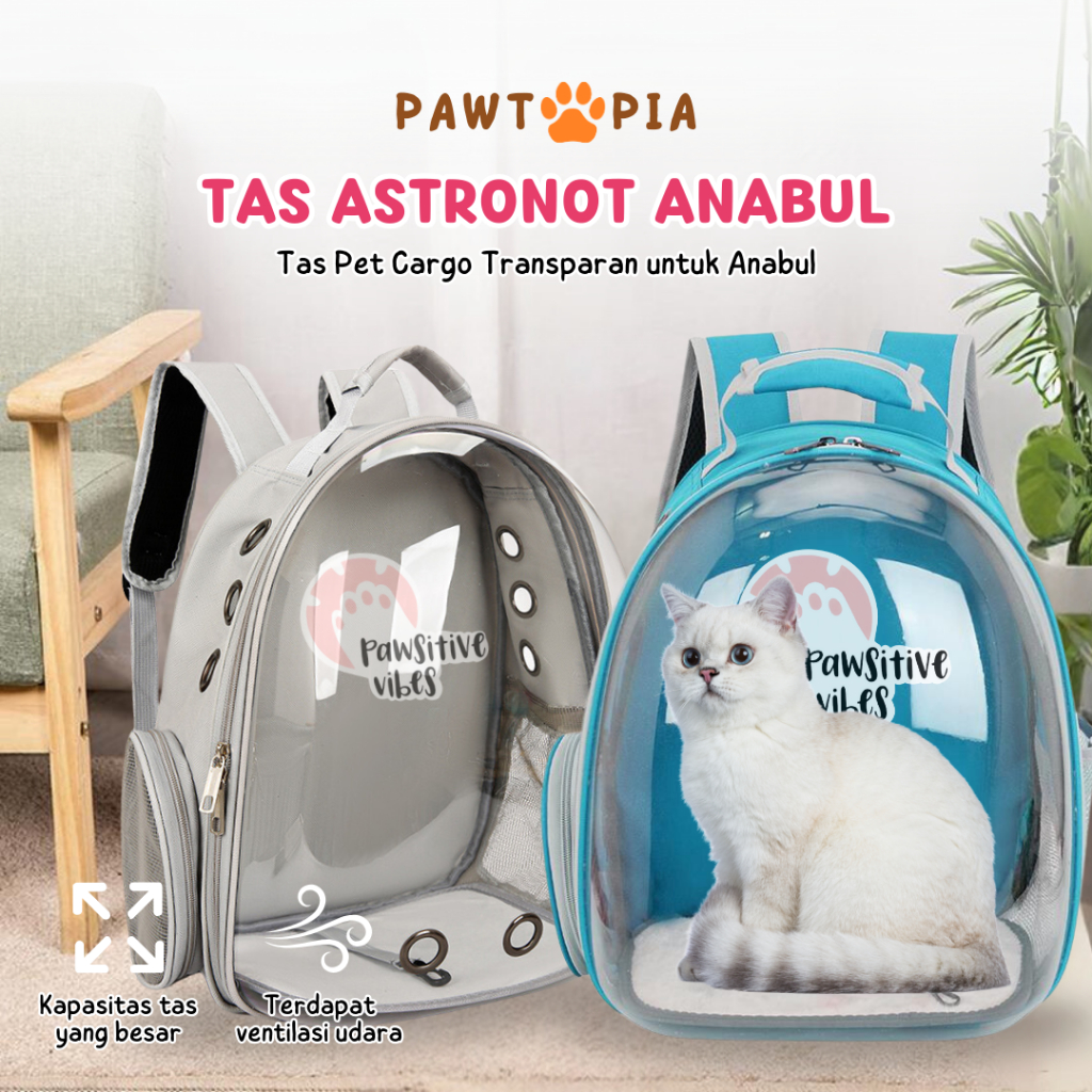 Jual (BERGARANSI) Tas Astronot Kucing Anjing Anti Pecah - Tas Hewan ...