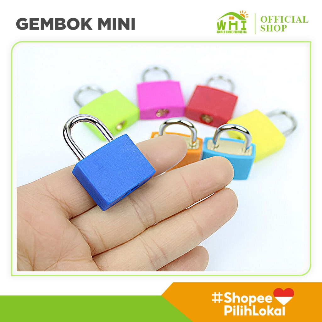 Jual World Home Gembok Koper Mini Gembok Lucu Korea Warna Warni Gembok ...