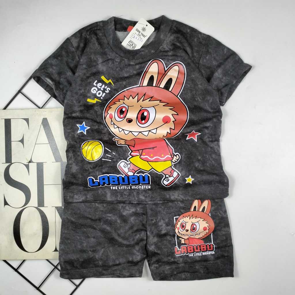 Jual TS SETELAN ANAK LAKI-LAKI DAN LABUBU VIRAL LALISA BLACKPINK MODEL ...