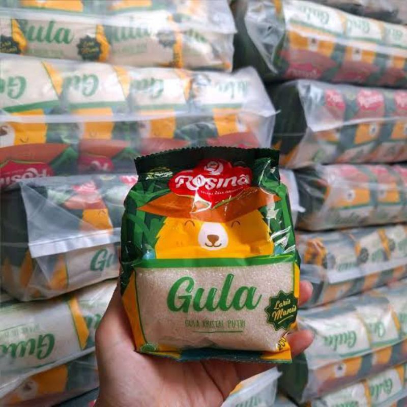 Jual GULA PASIR ROSINA KEMASAN NETTO 200 GR | Shopee Indonesia