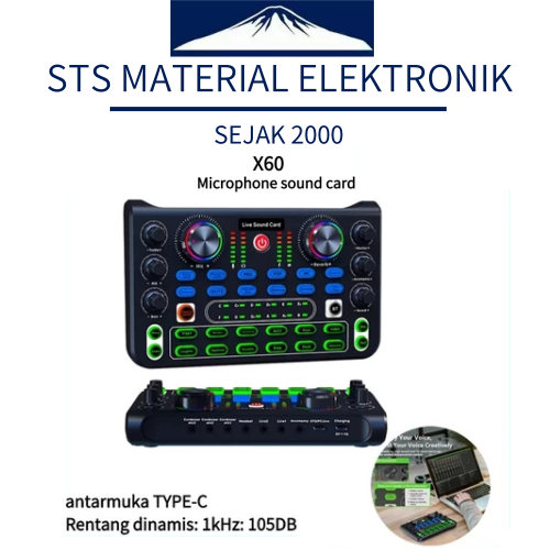 Jual X60 Sound Card nirkabel Bluetoothd soundcard asli dengan iringan ...