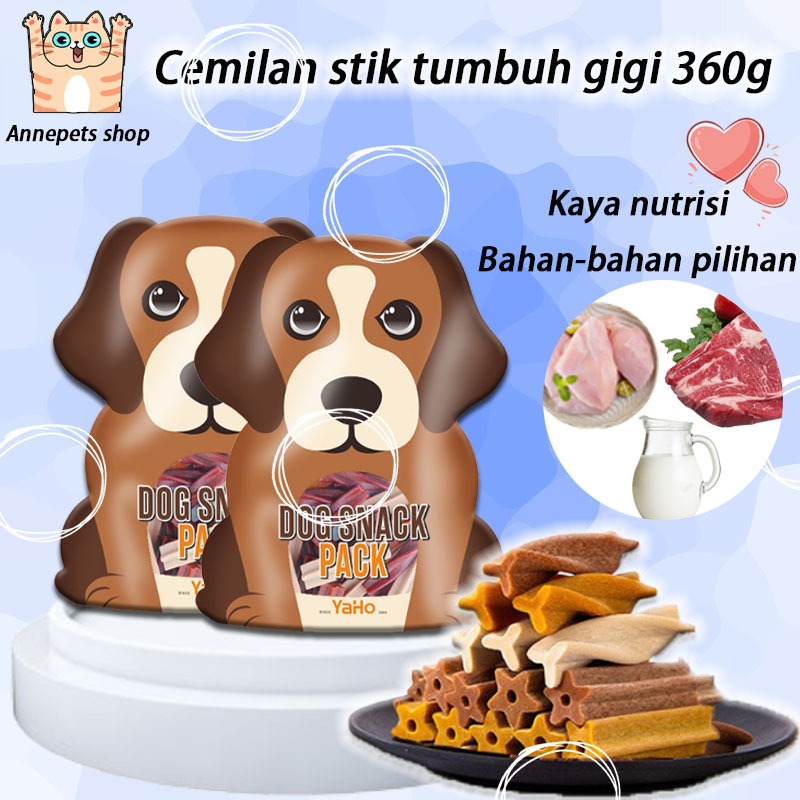 Jual 360g snack anjingdental stick dog snack anjing dog food dog snack ...