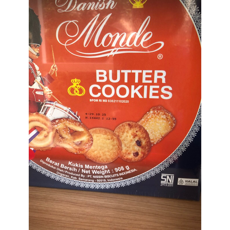 Jual MONDE BUTTER COOKIES BLUE SHELL KALENG | Shopee Indonesia