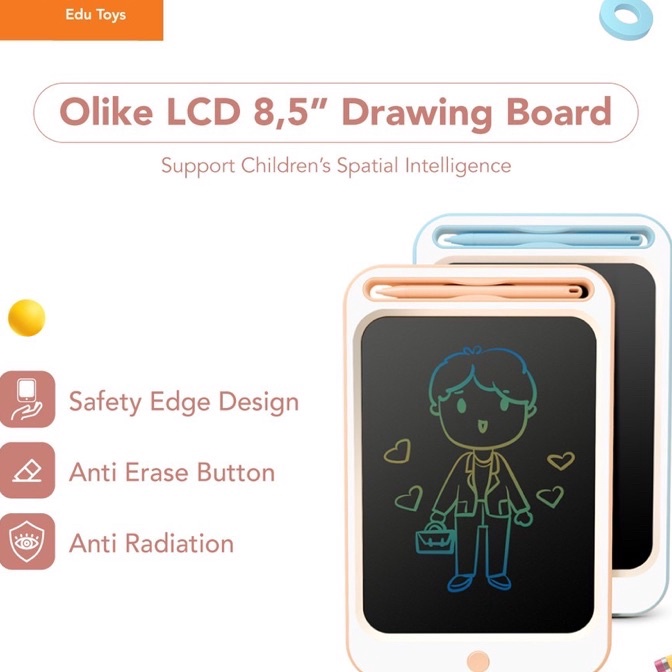 Jual KP8 Olike Lcd Drawing Board 85 inch Garansi Resmi Orinal | Shopee ...