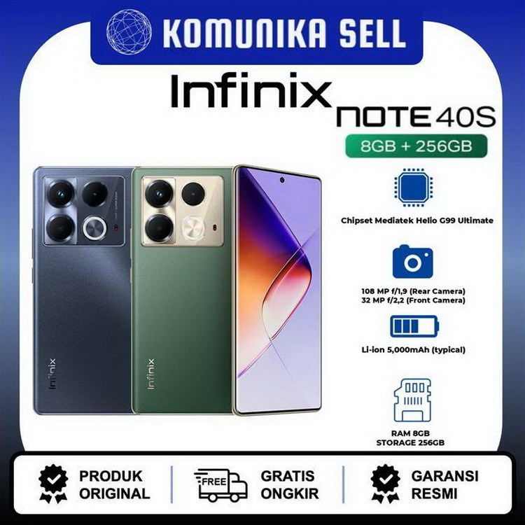 Jual Infinix Note 40S - 8GB/256GB | Shopee Indonesia