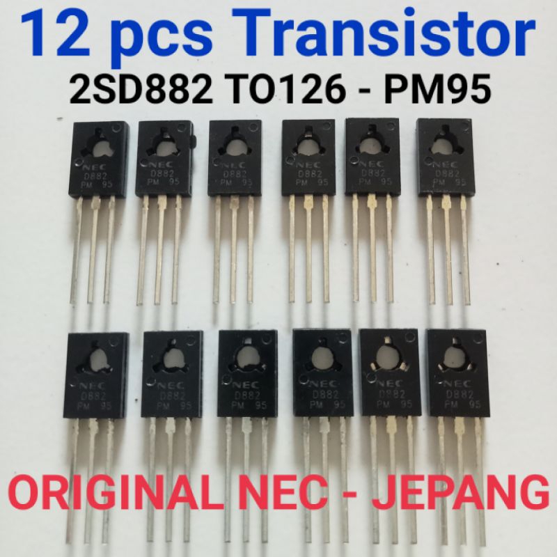 Jual 12 pcs/biji - Transistor D882 TO-126~PM95 - High Hfe, Original NEC ...