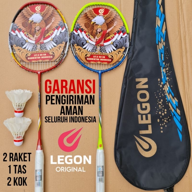 Jual Set Lengkap 2 Raket Badminton Bonus Tas Shuttlecock Dan Packing ...
