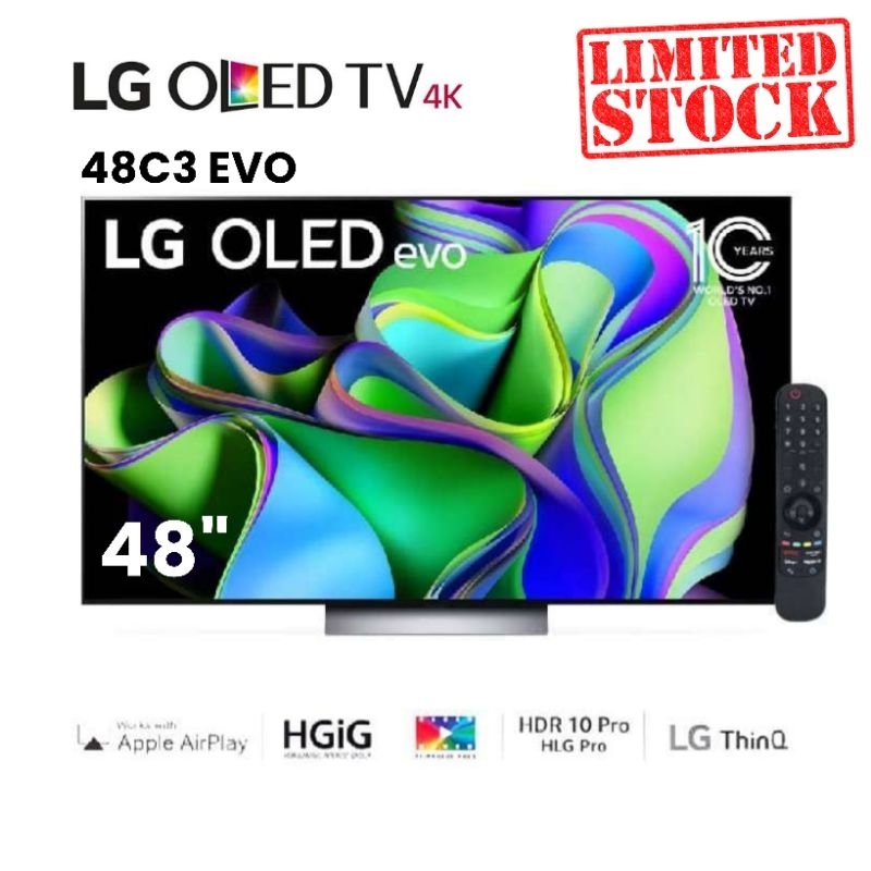 Jual TERMURAH! LG OLED EVO 48 Inch 4K Smart TV 48C3PSA with Magic ...