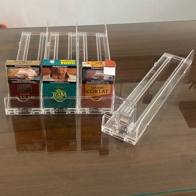 Jual Acrylik Bening Rokok Automatis Display Minimarket Dan Supermarket ...